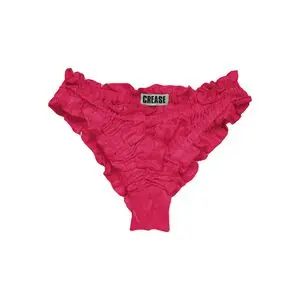 CREASE Silk Scalloped Briefs Fuchsia - Pink