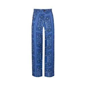 STATE OF GEORGIA Boardwalk Pants Bandana State Print - Blue