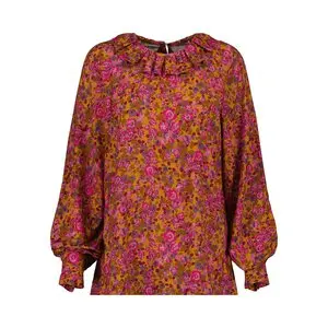 PALINGÉNÉSIE Carmen Retro Floral Blouse