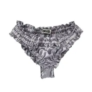 CREASE Silk Scalloped Briefs Lilac