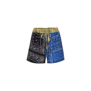 STATE OF GEORGIA Patchwork Bandana Print Drawstring Shorts
