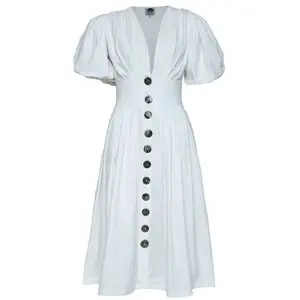 STATE OF GEORGIA Jaime Midi Dress - White