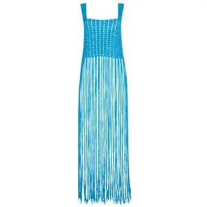 STATE OF GEORGIA Azure Tassel Dress - Blue
