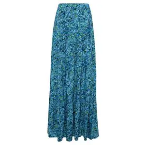 Women's Blue Floral Skirts