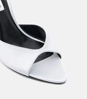 Victoria Beckham Harlow Satin Sandals - Grey