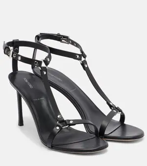 TOM FORD Leather Sandals - Black