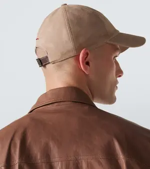 Brunello Cucinelli Suede Baseball Cap - Beige