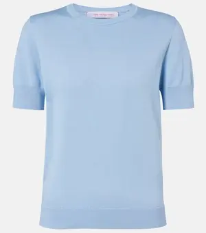 Carolina Herrera Silk And Cotton Sweater - Blue