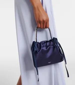 JIMMY CHOO Drawstring Embellished Mini Bag
