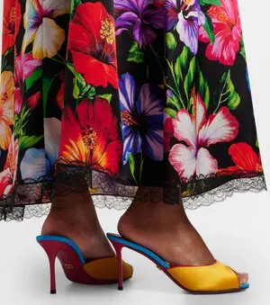 Dolce & Gabbana Keira Satin Mules