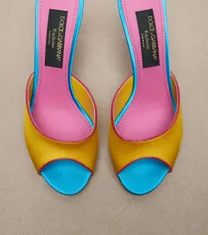 Dolce & Gabbana Keira Satin Mules