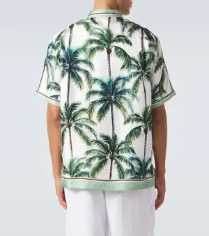 Dolce & Gabbana Printed Silk Twill Shirt - White