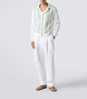 Dolce & Gabbana Striped Wool And Silk Shirt