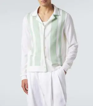 Dolce & Gabbana Striped Wool And Silk Shirt