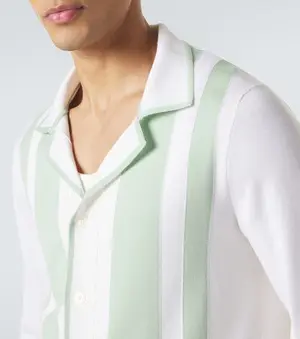 Dolce & Gabbana Striped Wool And Silk Shirt
