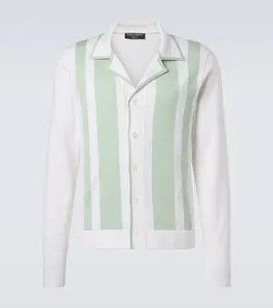 Dolce & Gabbana Striped Wool And Silk Shirt