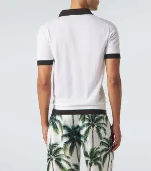 Dolce & Gabbana Dg Wool And Silk Polo Shirt