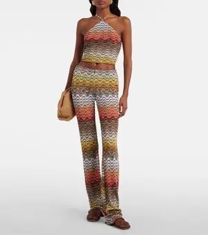 Missoni Wave Lamé Slim Pants