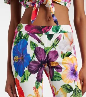 Dolce & Gabbana Floral Print Capri Pants