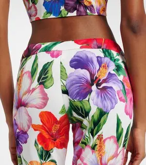 Dolce & Gabbana Floral Print Capri Pants