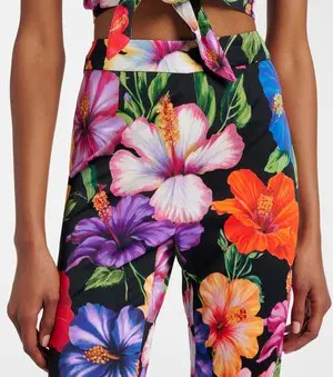 Dolce & Gabbana Floral Print Flare Pants