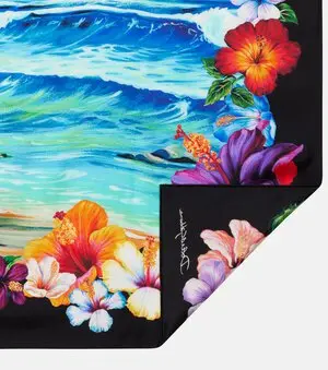 Dolce & Gabbana Printed Silk Twill Scarf