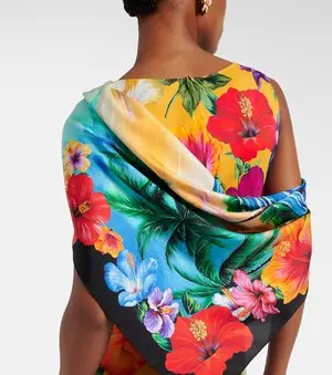 Dolce & Gabbana Printed Silk Twill Scarf