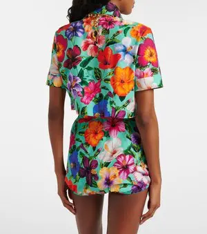 Dolce & Gabbana Floral Cotton Crop Top