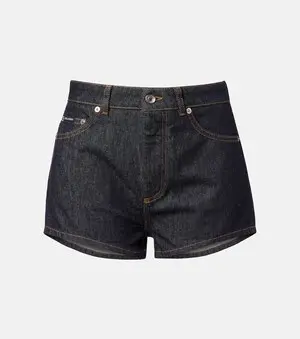 Dolce & Gabbana Cotton Denim Shorts - Blue