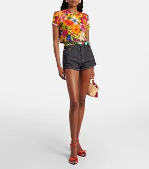 Dolce & Gabbana Cotton Denim Shorts - Blue