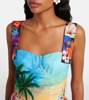 Dolce & Gabbana Printed Cotton Minidress