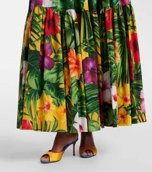 Dolce & Gabbana Floral Tiered Maxi Skirt - Multicoloured