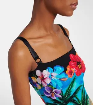 Dolce & Gabbana Printed Silk-blend Midi Dress