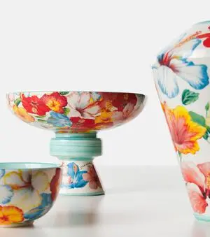 Dolce & Gabbana Floral Ceramic Serving Stand