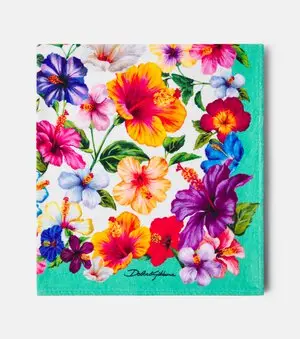Dolce & Gabbana Floral Cotton Terry Beach Towel - Multicoloured