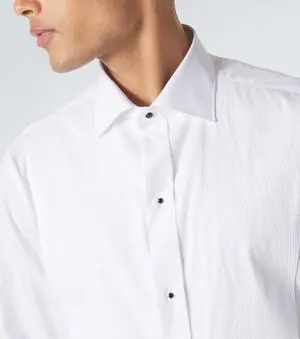 Canali Cotton Tuxedo Shirt