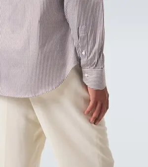 Canali Striped Cotton Shirt