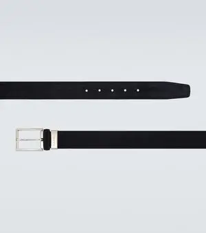 Canali Suede Belt - Blue