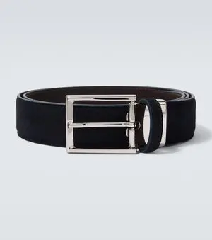 Canali Suede Belt - Blue