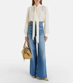 Chloé Paddington Suede Shoulder Bag - Beige