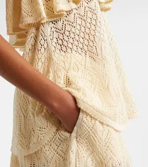 Zimmermann Mahon Knitted Lace Top