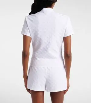 Gucci Gg Jersey Jacquard Half-zip Top