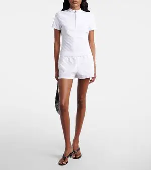 Gucci Gg Jersey Jacquard Half-zip Top