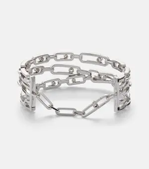Messika Move Link 18kt White Gold Diamond Bracelet