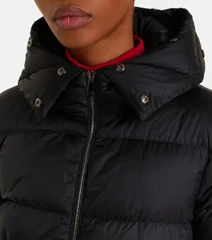 Moncler Boed Shearling-trimmed Down Jacket - Black