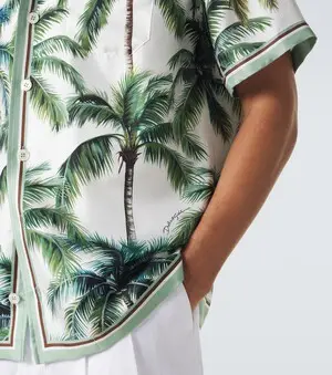 Dolce & Gabbana Printed Silk Twill Shirt