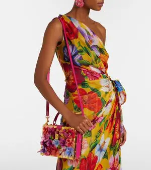 Dolce & Gabbana Floral Appliqué Box Bag