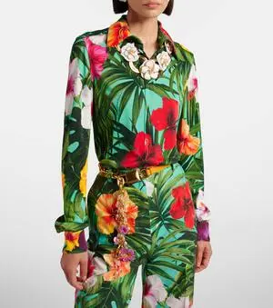 Dolce & Gabbana Floral Viscose Shirt