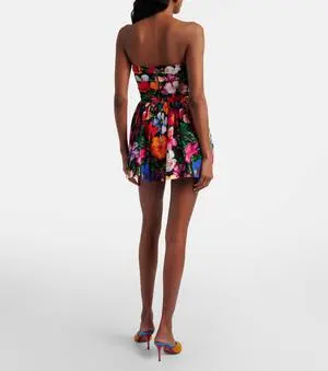 Dolce & Gabbana Floral Cotton Mini Dress