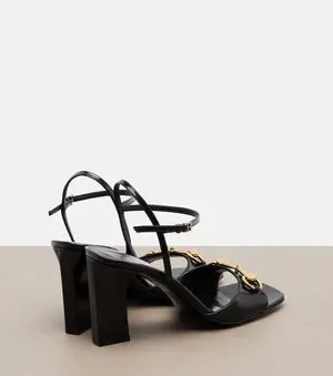Gucci Horsebit Slingback Sandals - Black
